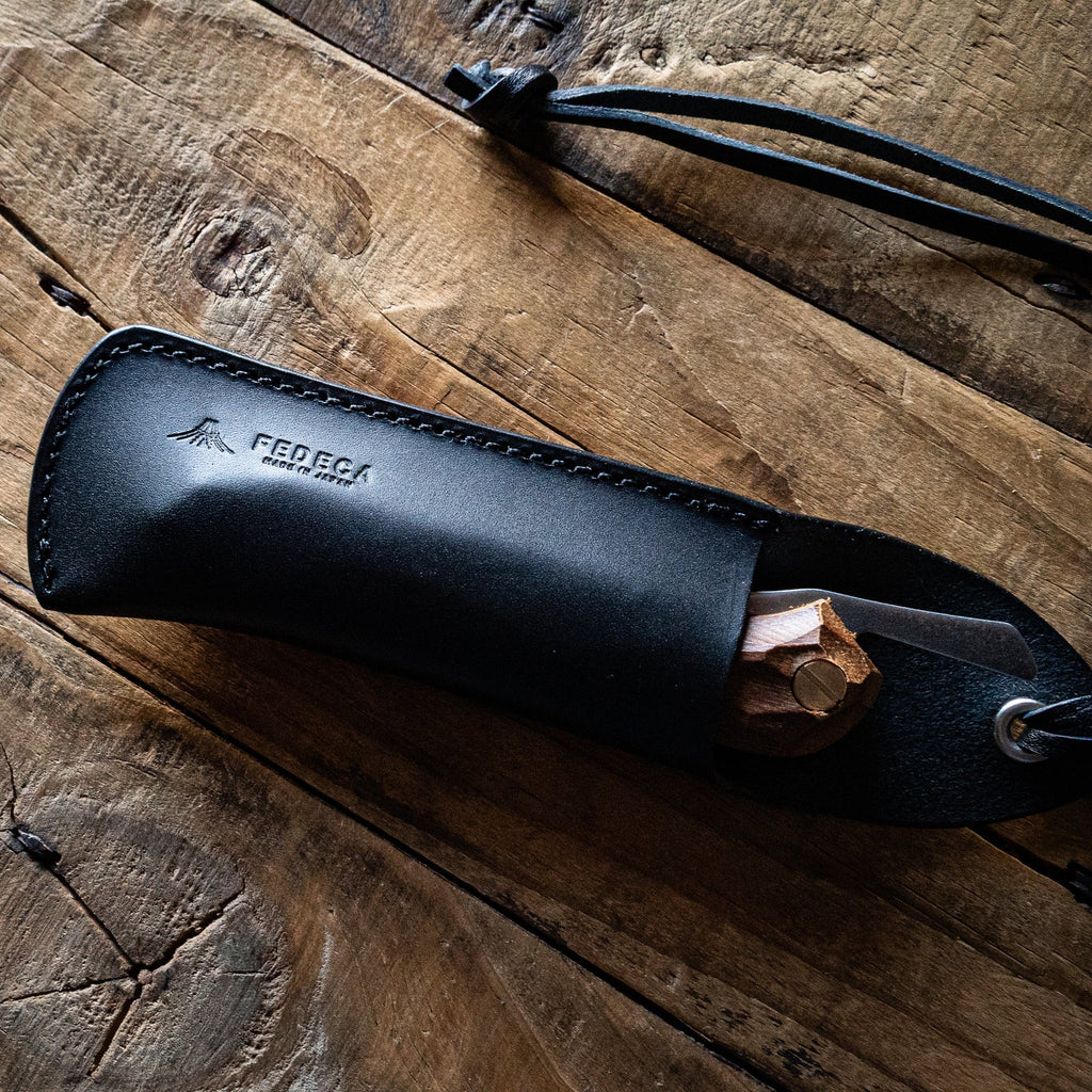 FEDECA ナイフレザーケース ブラック【Folding、折畳式料理ナイフ専用】 フェデカ – キャンプリンク公式オンラインショップ